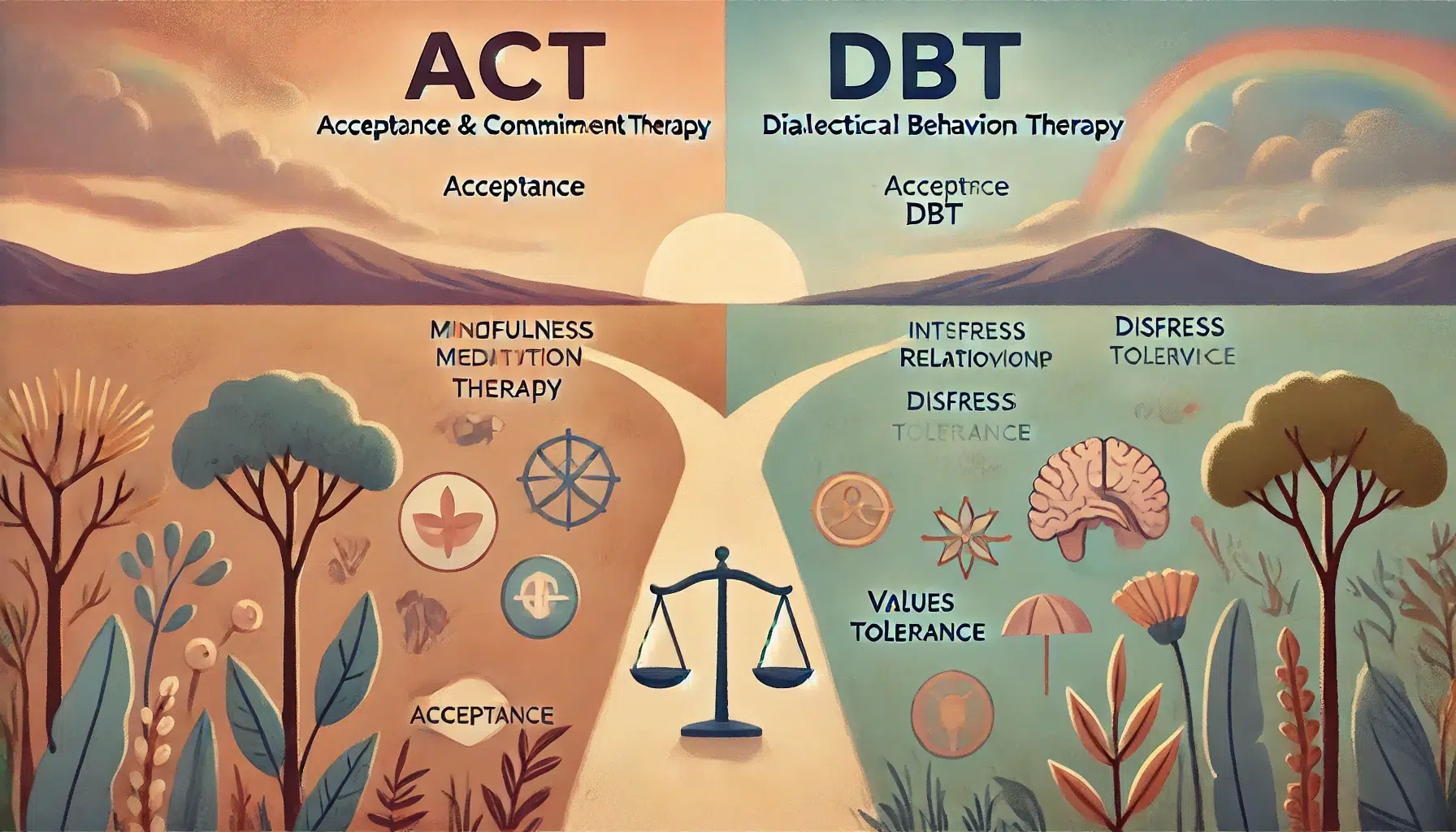 Comparing DBT Vs ACT Key Differences And Similarities Bay Area CBT Comparing DBT Vs ACT Key Differences And Similarities Bay Area CBT
